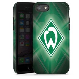 DeinDesign iPhone SE (2020) Handy Panzer Handyh&uuml;lle robuste Outdoor H&uuml;lle Schutzh&uuml;lle gl&auml;nzend Coat Of Arms Official Licensed Product Sv Werder Bremen Tough Case