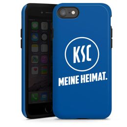 DeinDesign iPhone SE (2020) Handy Panzer Handyh&uuml;lle robuste Outdoor H&uuml;lle Schutzh&uuml;lle gl&auml;nzend Ksc Karlsruher Sc Statement Tough Case