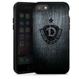 DeinDesign iPhone SE (2020) Handy Panzer Handyh&uuml;lle robuste Outdoor H&uuml;lle Schutzh&uuml;lle gl&auml;nzend Sg Dynamo Dresden Official Licensed Product Vintage Tough Case
