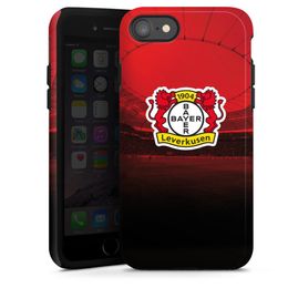 DeinDesign iPhone SE (2020) Handy Panzer Handyh&uuml;lle robuste Outdoor H&uuml;lle Schutzh&uuml;lle gl&auml;nzend Bayer 04 Leverkusen Official Licensed Product Stadium Tough Case