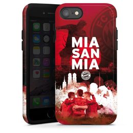 DeinDesign iPhone SE (2020) Handy Panzer Handyh&uuml;lle robuste Outdoor H&uuml;lle Schutzh&uuml;lle gl&auml;nzend Fc Bayern M&uuml;nchen Fcb Mia San Mia Tough Case