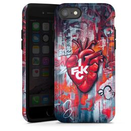 DeinDesign iPhone SE (2020) Handy Panzer Handyh&uuml;lle robuste Outdoor H&uuml;lle Schutzh&uuml;lle gl&auml;nzend 1. Fc Kaiserslautern Heart 1. Fck Tough Case