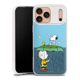 DeinDesign iPhone 17 Pro Max Handy Slim Case Silikon Handyh&uuml;lle transparent H&uuml;lle extra d&uuml;nn Peanuts Children Snoopy Silikon Slim Case