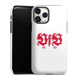 DeinDesign iPhone 11 Pro Handy Panzer Handyh&uuml;lle robuste Outdoor H&uuml;lle Schutzh&uuml;lle gl&auml;nzend Vfb Stuttgart Lettering Official Licensed Product Tough Case