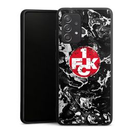 DeinDesign Galaxy A52s 5G Handy Premium Silikon H&uuml;lle Handyh&uuml;lle schwarz Case Coat Of Arms 1. Fc Kaiserslautern Muster Silikon Premium Case