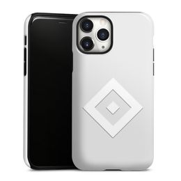 DeinDesign iPhone 11 Pro Handy Panzer Handyh&uuml;lle robuste Outdoor H&uuml;lle Schutzh&uuml;lle gl&auml;nzend Coat Of Arms Hamburger Sv Hsv Tough Case