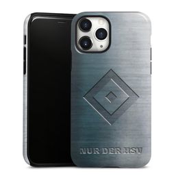 DeinDesign iPhone 11 Pro Handy Panzer Handyh&uuml;lle robuste Outdoor H&uuml;lle Schutzh&uuml;lle gl&auml;nzend Hsv Metallic Look Hamburger Sv Tough Case