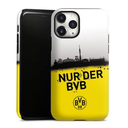 DeinDesign iPhone 11 Pro Handy Panzer Handyh&uuml;lle robuste Outdoor H&uuml;lle Schutzh&uuml;lle gl&auml;nzend Borussia Dortmund Statement Bvb Tough Case