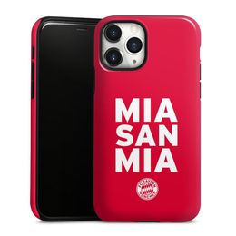 DeinDesign iPhone 11 Pro Handy Panzer Handyh&uuml;lle robuste Outdoor H&uuml;lle Schutzh&uuml;lle gl&auml;nzend Fc Bayern M&uuml;nchen Mia San Mia Fcb Tough Case