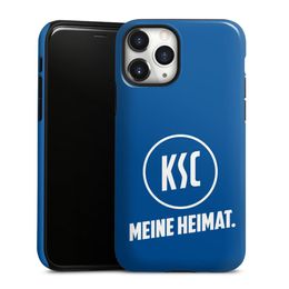 DeinDesign iPhone 11 Pro Handy Panzer Handyh&uuml;lle robuste Outdoor H&uuml;lle Schutzh&uuml;lle gl&auml;nzend Ksc Karlsruher Sc Statement Tough Case
