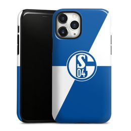 DeinDesign iPhone 11 Pro Handy Panzer Handyh&uuml;lle robuste Outdoor H&uuml;lle Schutzh&uuml;lle gl&auml;nzend Bundesliga Official Licensed Product Fc Schalke 04 Tough Case