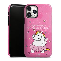 DeinDesign iPhone 11 Pro Handy Panzer Handyh&uuml;lle robuste Outdoor H&uuml;lle Schutzh&uuml;lle gl&auml;nzend Pummeleinhorn Pummel & Friends Official Licensed Product Tough Case