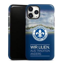 DeinDesign iPhone 11 Pro Handy Panzer Handyh&uuml;lle robuste Outdoor H&uuml;lle Schutzh&uuml;lle gl&auml;nzend Official Licensed Product Sv Darmstadt 98 Coat Of Arms Tough Case