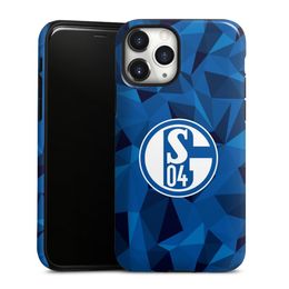 DeinDesign iPhone 11 Pro Handy Panzer Handyh&uuml;lle robuste Outdoor H&uuml;lle Schutzh&uuml;lle gl&auml;nzend Fc Schalke 04 Muster Camouflage Tough Case