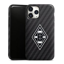 DeinDesign iPhone 11 Pro Handy Panzer Handyh&uuml;lle robuste Outdoor H&uuml;lle Schutzh&uuml;lle gl&auml;nzend Gladbach Carbon Borussia M&ouml;nchengladbach Tough Case