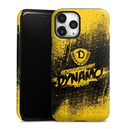 DeinDesign iPhone 11 Pro Handy Panzer Handyh&uuml;lle robuste Outdoor H&uuml;lle Schutzh&uuml;lle gl&auml;nzend Official Licensed Product Sg Dynamo Dresden Logo Tough Case