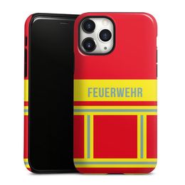 DeinDesign iPhone 11 Pro Handy Panzer Handyh&uuml;lle robuste Outdoor H&uuml;lle Schutzh&uuml;lle gl&auml;nzend Fire Fighters Fire Fighter Life Saver Tough Case
