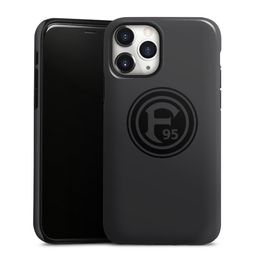 DeinDesign iPhone 11 Pro Handy Panzer Handyh&uuml;lle robuste Outdoor H&uuml;lle Schutzh&uuml;lle gl&auml;nzend Fortuna D&uuml;sseldorf Logo F95 Tough Case