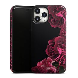 DeinDesign iPhone 11 Pro Handy Panzer Handyh&uuml;lle robuste Outdoor H&uuml;lle Schutzh&uuml;lle gl&auml;nzend Vintage Rose Pink Tough Case