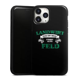 DeinDesign iPhone 11 Pro Handy Panzer Handyh&uuml;lle robuste Outdoor H&uuml;lle Schutzh&uuml;lle gl&auml;nzend Tractor Farmer Wisdom Tough Case