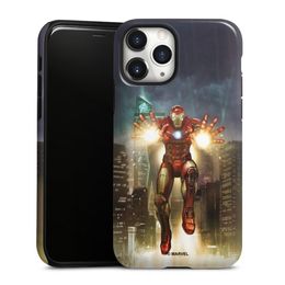 DeinDesign iPhone 11 Pro Handy Panzer Handyh&uuml;lle robuste Outdoor H&uuml;lle Schutzh&uuml;lle gl&auml;nzend Iron Man Avengers Marvel Tough Case