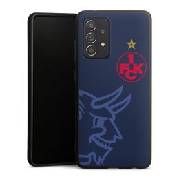DeinDesign Galaxy A52s 5G Handy Premium Silikon H&uuml;lle Handyh&uuml;lle schwarz Case Logo 1. Fck 1. Fc Kaiserslautern Silikon Premium Case