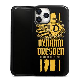 DeinDesign iPhone 11 Pro Handy Panzer Handyh&uuml;lle robuste Outdoor H&uuml;lle Schutzh&uuml;lle gl&auml;nzend Sgd Statement Sg Dynamo Dresden Tough Case