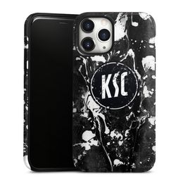 DeinDesign iPhone 11 Pro Handy Panzer Handyh&uuml;lle robuste Outdoor H&uuml;lle Schutzh&uuml;lle gl&auml;nzend Karlsruher Sc Ksc Official Licensed Product Tough Case