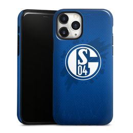 DeinDesign iPhone 11 Pro Handy Panzer Handyh&uuml;lle robuste Outdoor H&uuml;lle Schutzh&uuml;lle gl&auml;nzend Fc Schalke 04 Official Licensed Product Tough Case