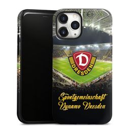 DeinDesign iPhone 11 Pro Handy Panzer Handyh&uuml;lle robuste Outdoor H&uuml;lle Schutzh&uuml;lle gl&auml;nzend Official Licensed Product Sgd Sg Dynamo Dresden Tough Case