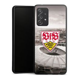 DeinDesign Galaxy A52s 5G Handy Premium Silikon H&uuml;lle Handyh&uuml;lle schwarz Case Vfb Stuttgart Stadium Official Licensed Product Silikon Premium Case