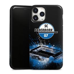 DeinDesign iPhone 11 Pro Handy Panzer Handyh&uuml;lle robuste Outdoor H&uuml;lle Schutzh&uuml;lle gl&auml;nzend Sc Paderborn 07 Stadium Official Licensed Product Tough Case