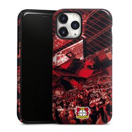 DeinDesign iPhone 11 Pro Handy Panzer Handyh&uuml;lle robuste Outdoor H&uuml;lle Schutzh&uuml;lle gl&auml;nzend Merchandise Bayer 04 Leverkusen Official Licensed Product Tough Case
