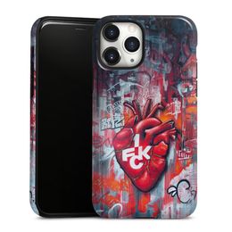 DeinDesign iPhone 11 Pro Handy Panzer Handyh&uuml;lle robuste Outdoor H&uuml;lle Schutzh&uuml;lle gl&auml;nzend 1. Fc Kaiserslautern Heart 1. Fck Tough Case