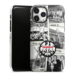 DeinDesign iPhone 11 Pro Handy Panzer Handyh&uuml;lle robuste Outdoor H&uuml;lle Schutzh&uuml;lle gl&auml;nzend Retro Eintracht Frankfurt Official Licensed Product Tough Case