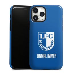 DeinDesign iPhone 11 Pro Handy Panzer Handyh&uuml;lle robuste Outdoor H&uuml;lle Schutzh&uuml;lle gl&auml;nzend Coat Of Arms 1. Fc Magdeburg Official Licensed Product Tough Case