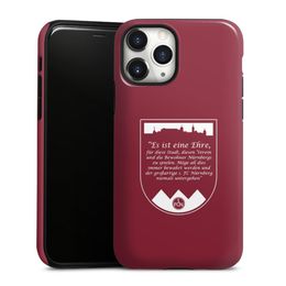 DeinDesign iPhone 11 Pro Handy Panzer Handyh&uuml;lle robuste Outdoor H&uuml;lle Schutzh&uuml;lle gl&auml;nzend Bundesliga 1. Fc N&uuml;rnberg Merchandise Tough Case