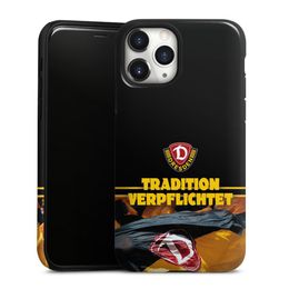 DeinDesign iPhone 11 Pro Handy Panzer Handyh&uuml;lle robuste Outdoor H&uuml;lle Schutzh&uuml;lle gl&auml;nzend Sgd Sg Dynamo Dresden Merchandise Tough Case