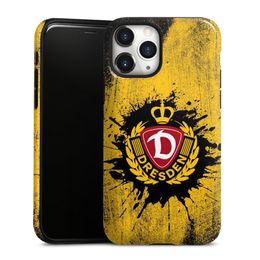 DeinDesign iPhone 11 Pro Handy Panzer Handyh&uuml;lle robuste Outdoor H&uuml;lle Schutzh&uuml;lle gl&auml;nzend Official Licensed Product Soccer Sg Dynamo Dresden Tough Case