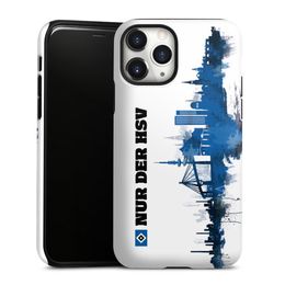 DeinDesign iPhone 11 Pro Handy Panzer Handyh&uuml;lle robuste Outdoor H&uuml;lle Schutzh&uuml;lle gl&auml;nzend Hsv Official Licensed Product Bundesliga Tough Case