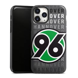 DeinDesign iPhone 11 Pro Handy Panzer Handyh&uuml;lle robuste Outdoor H&uuml;lle Schutzh&uuml;lle gl&auml;nzend Official Licensed Product H96 Hannover 96 Tough Case