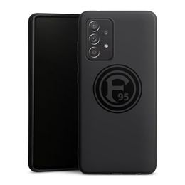 DeinDesign Galaxy A52s 5G Handy Premium Silikon H&uuml;lle Handyh&uuml;lle schwarz Case Logo F95 Fortuna D&uuml;sseldorf Silikon Premium Case
