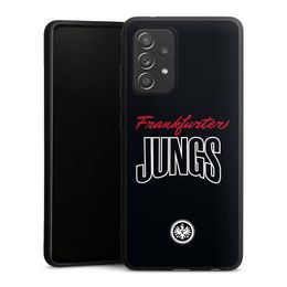 DeinDesign Galaxy A52s 5G Handy Premium Silikon H&uuml;lle Handyh&uuml;lle schwarz Case Eintracht Frankfurt Sge Official Licensed Product Silikon Premium Case