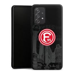 DeinDesign Galaxy A52s 5G Handy Premium Silikon H&uuml;lle Handyh&uuml;lle schwarz Case Logo Official Licensed Product Fortuna D&uuml;sseldorf Silikon Premium Case