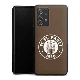 DeinDesign Galaxy A52s 5G Handy Premium Silikon H&uuml;lle Handyh&uuml;lle schwarz Case Official Licensed Product Coat Of Arms Fc St. Pauli Silikon Premium Case