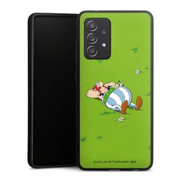 DeinDesign Galaxy A52s 5G Handy Premium Silikon H&uuml;lle Handyh&uuml;lle schwarz Case Official Licensed Product Asterix Obelix Silikon Premium Case