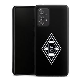 DeinDesign Galaxy A52s 5G Handy Premium Silikon H&uuml;lle Handyh&uuml;lle schwarz Case Gladbach Borussia M&ouml;nchengladbach Coat Of Arms Silikon Premium Case