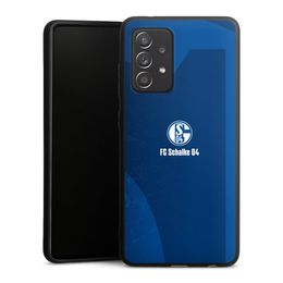 DeinDesign Galaxy A52s 5G Handy Premium Silikon H&uuml;lle Handyh&uuml;lle schwarz Case Bundesliga Official Licensed Product Fc Schalke 04 Silikon Premium Case