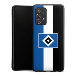 DeinDesign Galaxy A52s 5G Handy Premium Silikon H&uuml;lle Handyh&uuml;lle schwarz Case Hsv Hamburger Sv Stripes Silikon Premium Case