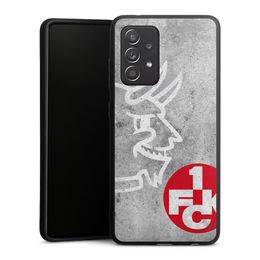 DeinDesign Galaxy A52s 5G Handy Premium Silikon H&uuml;lle Handyh&uuml;lle schwarz Case Devil 1. Fc Kaiserslautern 1. Fck Silikon Premium Case